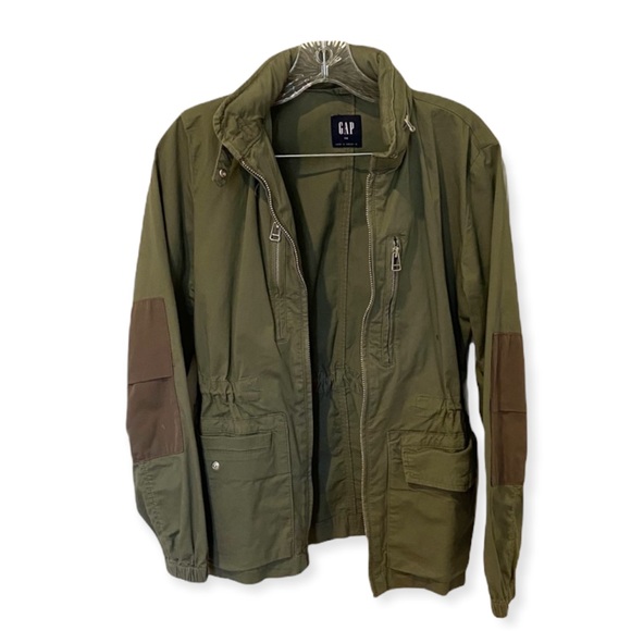 GAP | Jackets & Coats | Gap Military Green Zip Up Jacket With Packable ...